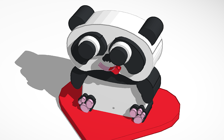3D design 3D Panda | Tinkercad