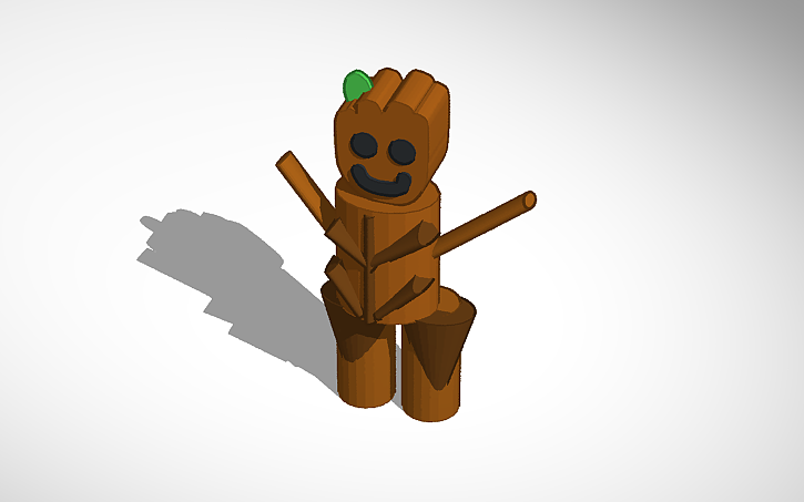 3D design My First Groot | Tinkercad
