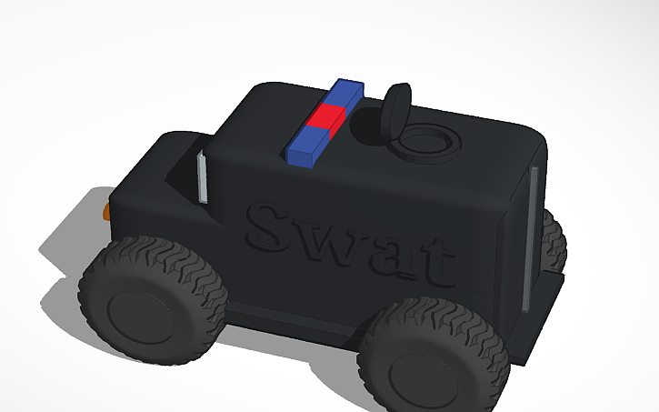 3D design Swat Car - Tinkercad