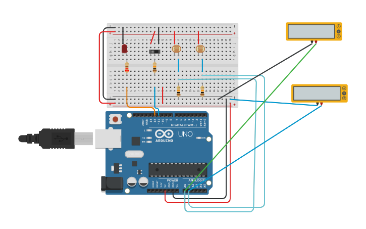 Circuit design Lógica Combinacional Ejercicio 3 - Tinkercad