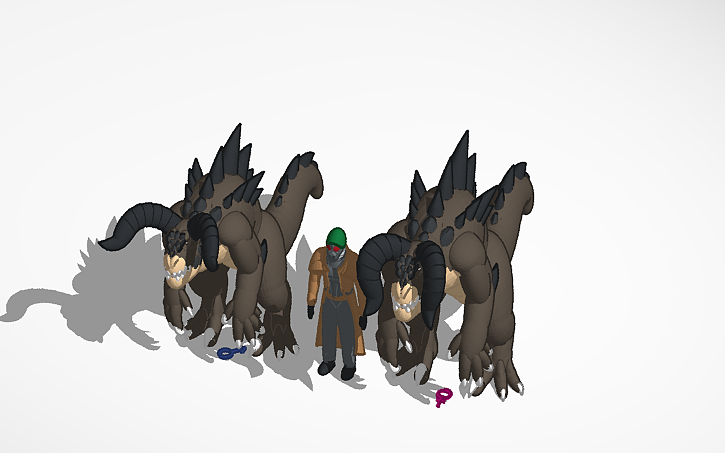 3D design Deathclaw - Tinkercad