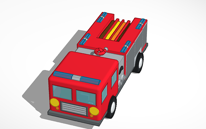 3D design fire engine 2.0 - Tinkercad