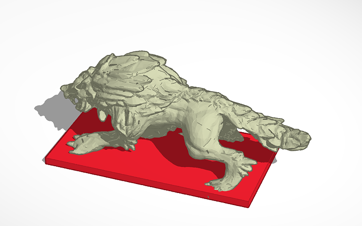 3D design Wolf - Tinkercad