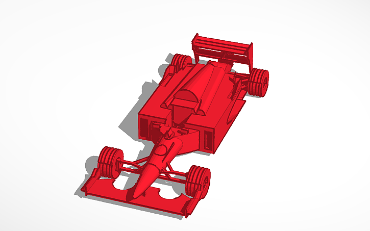 3D design F1 car - Tinkercad