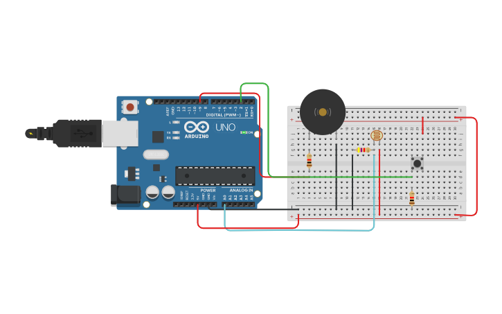 Circuit design tone pitch follower using photoresistor and push button ... Circuit design tone pitch follower using photoresistor and push button ...