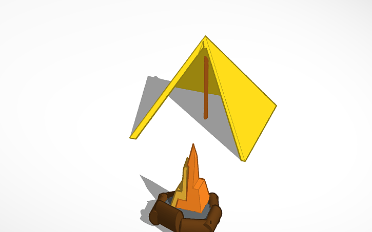 3D design ECP campfire - Tinkercad