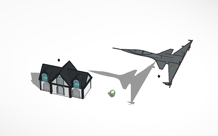 3D design army jet - Tinkercad