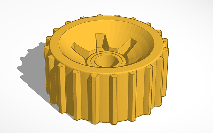 3D design toy wheel test 2 - Tinkercad