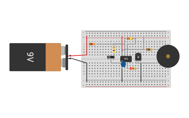 Circuit design Experimento 27 | Tinkercad