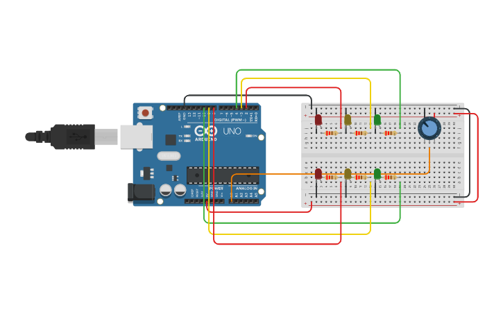 Circuit design Arduino Assignment 02- Task 3 - Tinkercad
