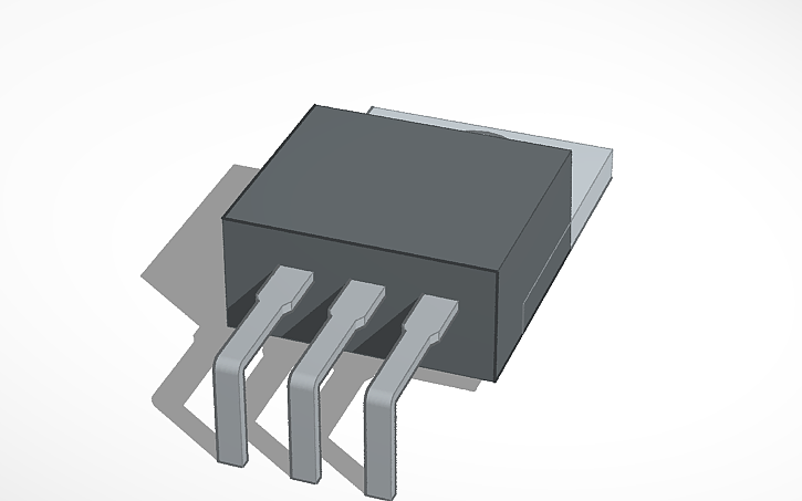 3D design PCB TO-220 | Tinkercad