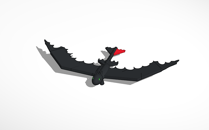 3D design Toothless - Tinkercad