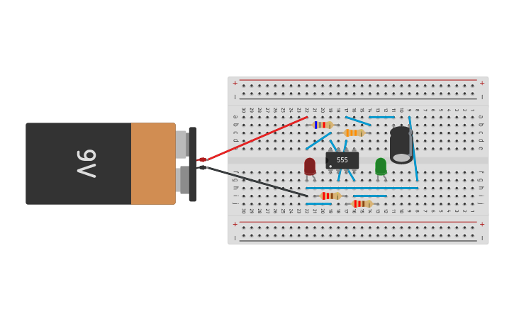 Circuit design Circuito de Semaforo | Tinkercad