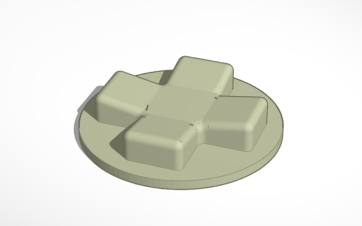 3D design D-Pad | Tinkercad