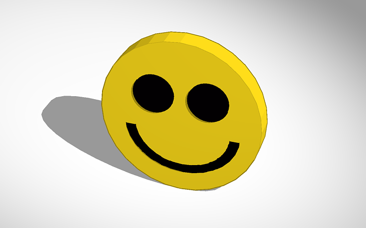 3D design smiley face - Tinkercad