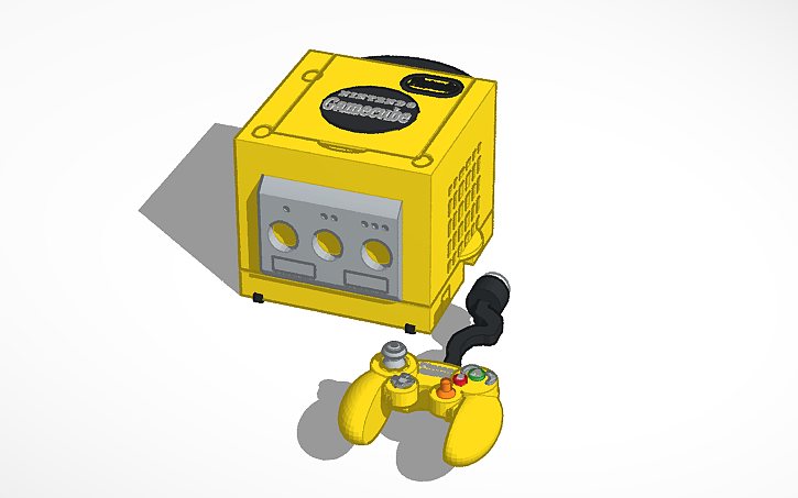 3D design NINTENDO GAMECUBE+CONTROLLER - Tinkercad