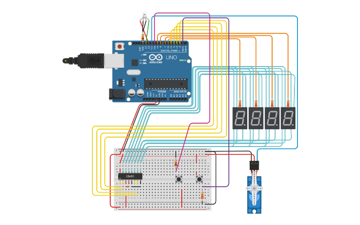 Circuit design Project ELSY | Tinkercad