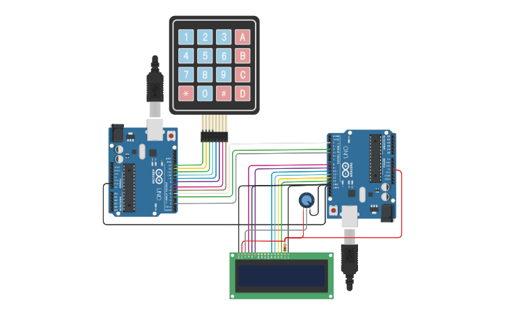 Circuit design Projeto comunicação serial | Tinkercad