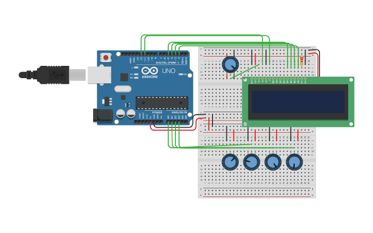 Circuit design PRACTICA 4 | Tinkercad Circuit design PRACTICA 4 | Tinkercad