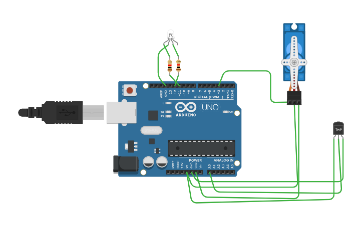 Circuit design IOT EXP-4 - Tinkercad