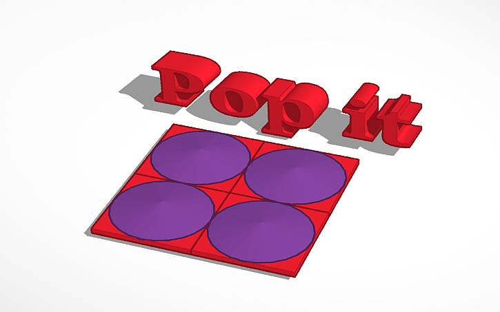 3D design Pop it | Tinkercad