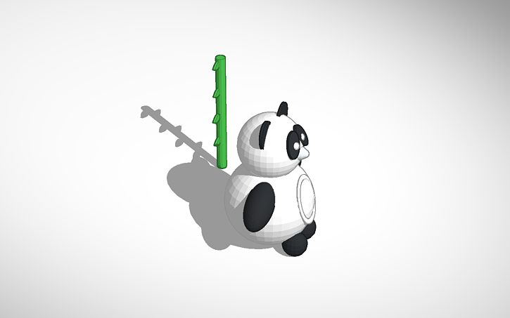 3D design Panda - Tinkercad