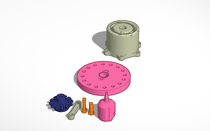 3D design camshaft air engine | Tinkercad
