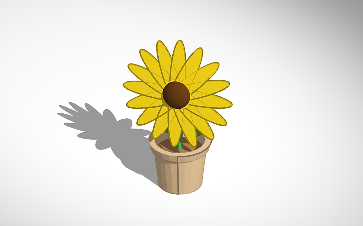 3D design Sunflower - Tinkercad