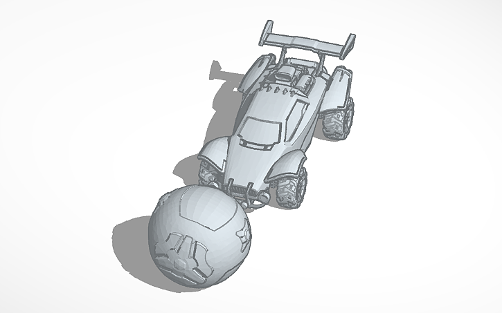 3D design ROCKET LEAGUE - Tinkercad