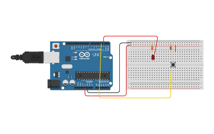 Circuit design Circuito pull_down - Tinkercad