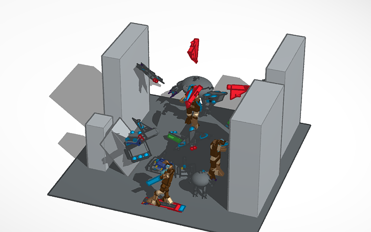 3D design the battle - Tinkercad