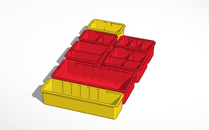 3D design Qbrick One/Pro containers - Tinkercad