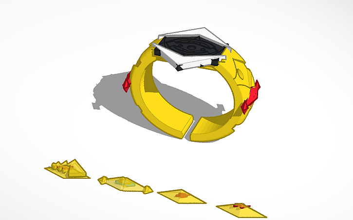 3D design pikanium z pikachunium z pikashium z electrium z and z ring ...