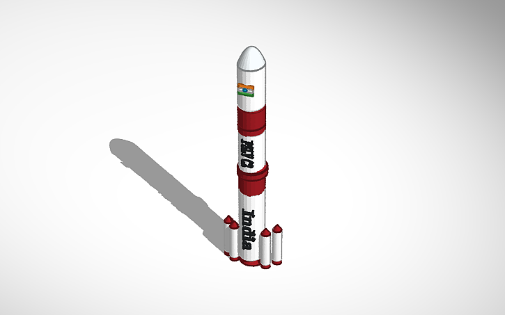 3D design Project PSLV C2 ISRO - Tinkercad