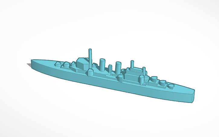 3D design Atlanta Class Light Cruiser - Tinkercad