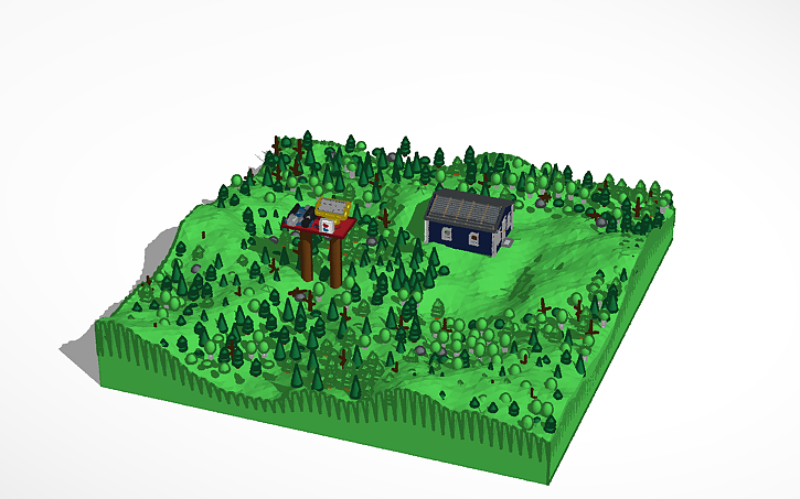 3D design Copy of forest - Tinkercad