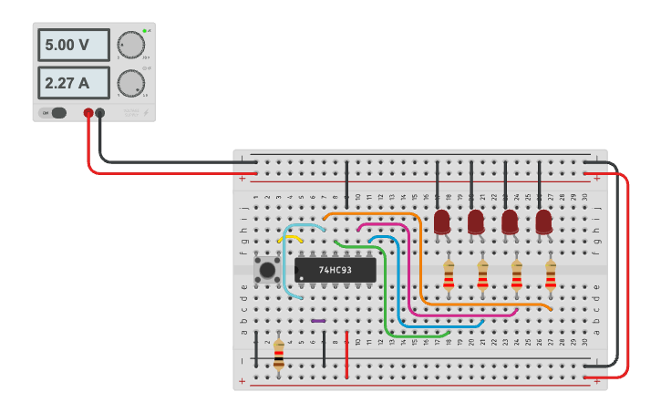 Circuit Design 1 Contador De 4 Bits Tinkercad