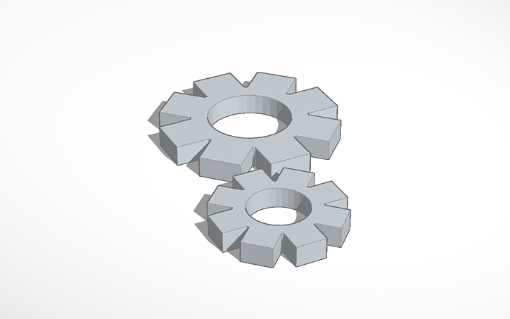 3D design gears - Tinkercad
