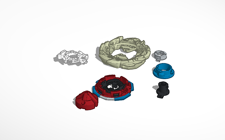 3D design Beyblade sparking Deathscyther - Tinkercad