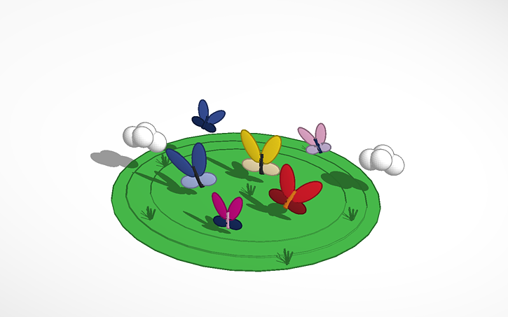 3D design Butterflies | Tinkercad