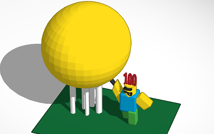 3D design SB (slap battles)killstreak phase 100 - Tinkercad