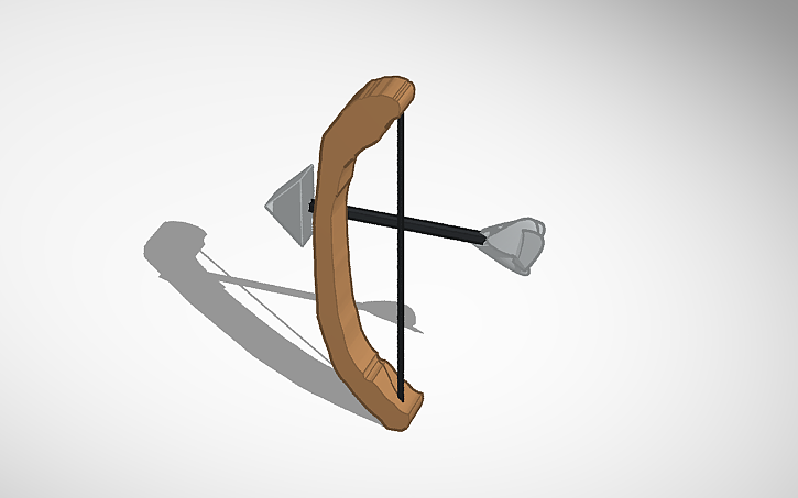 3D design Bow And Arrow - Tinkercad