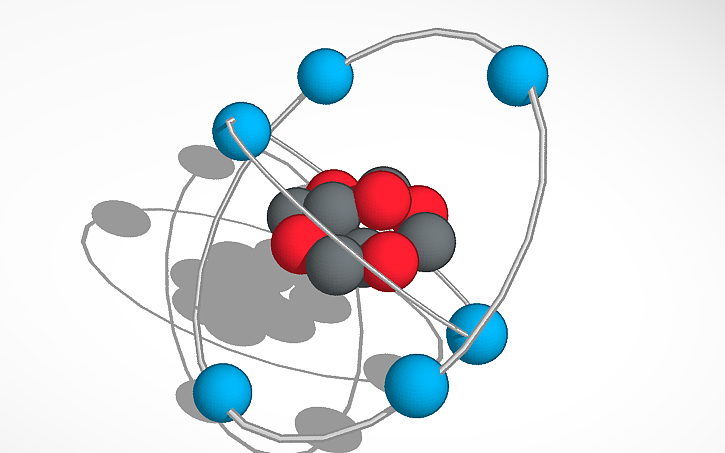 3D design Carbon Atom Nice - Tinkercad