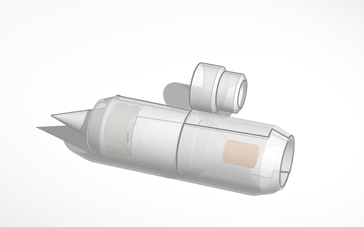 3D design ramjet design/ air agumented rocket - Tinkercad
