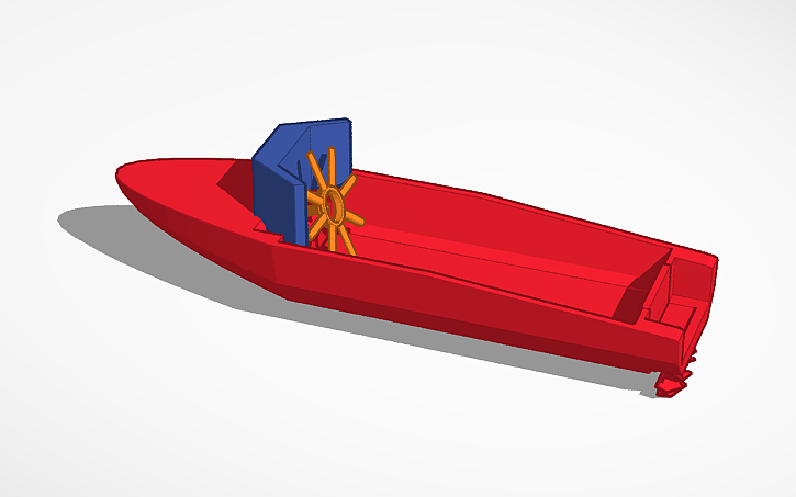 3D design 3D Boat - Tinkercad