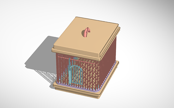 3D design Travel Birdcage - Tinkercad