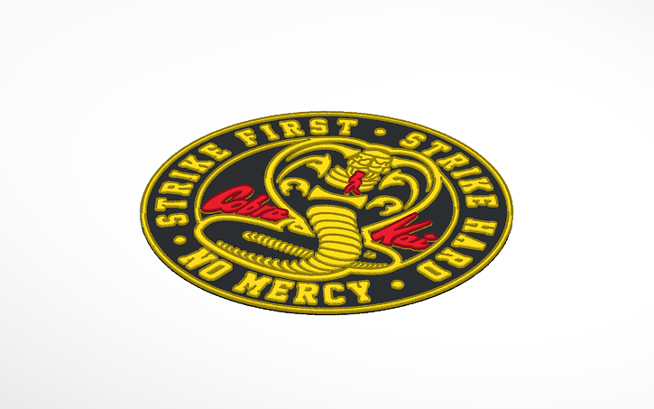 3D design Cobra Kai Sign 450 1 - Tinkercad