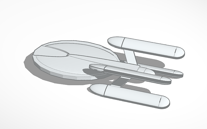 3D design uss stargazer refit - Tinkercad