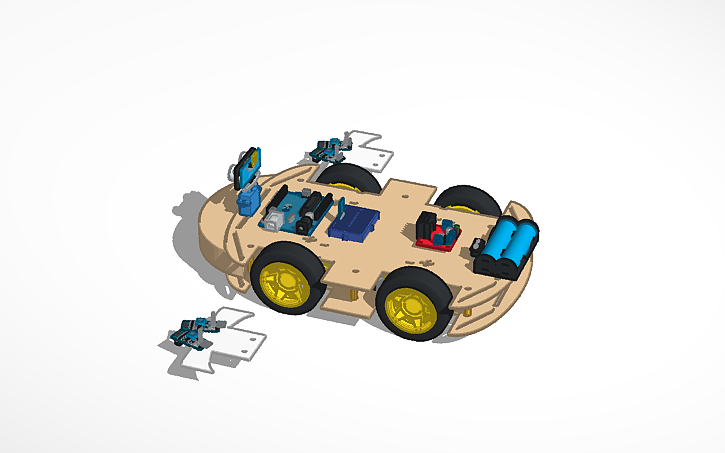 3D design Alumnos - Montaje sensores seguidores de linea al robot móvil ...