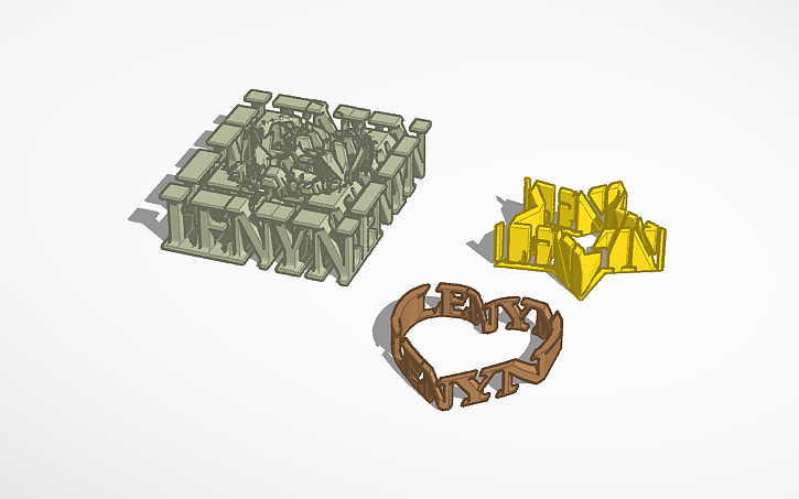 3D design TEXT FLIP 3D - Tinkercad